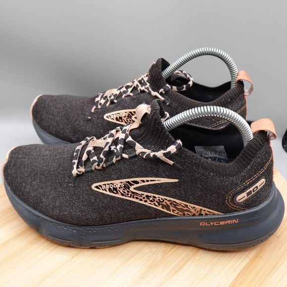 Brooks | Shoes | Brooks Shoes Womens Glycerin Stealth Fit 20 Leopard ...